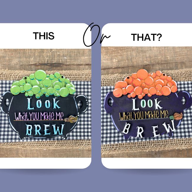Look What You Made Me Brew Halloween Wood Fall Ornament DIY Craft ...