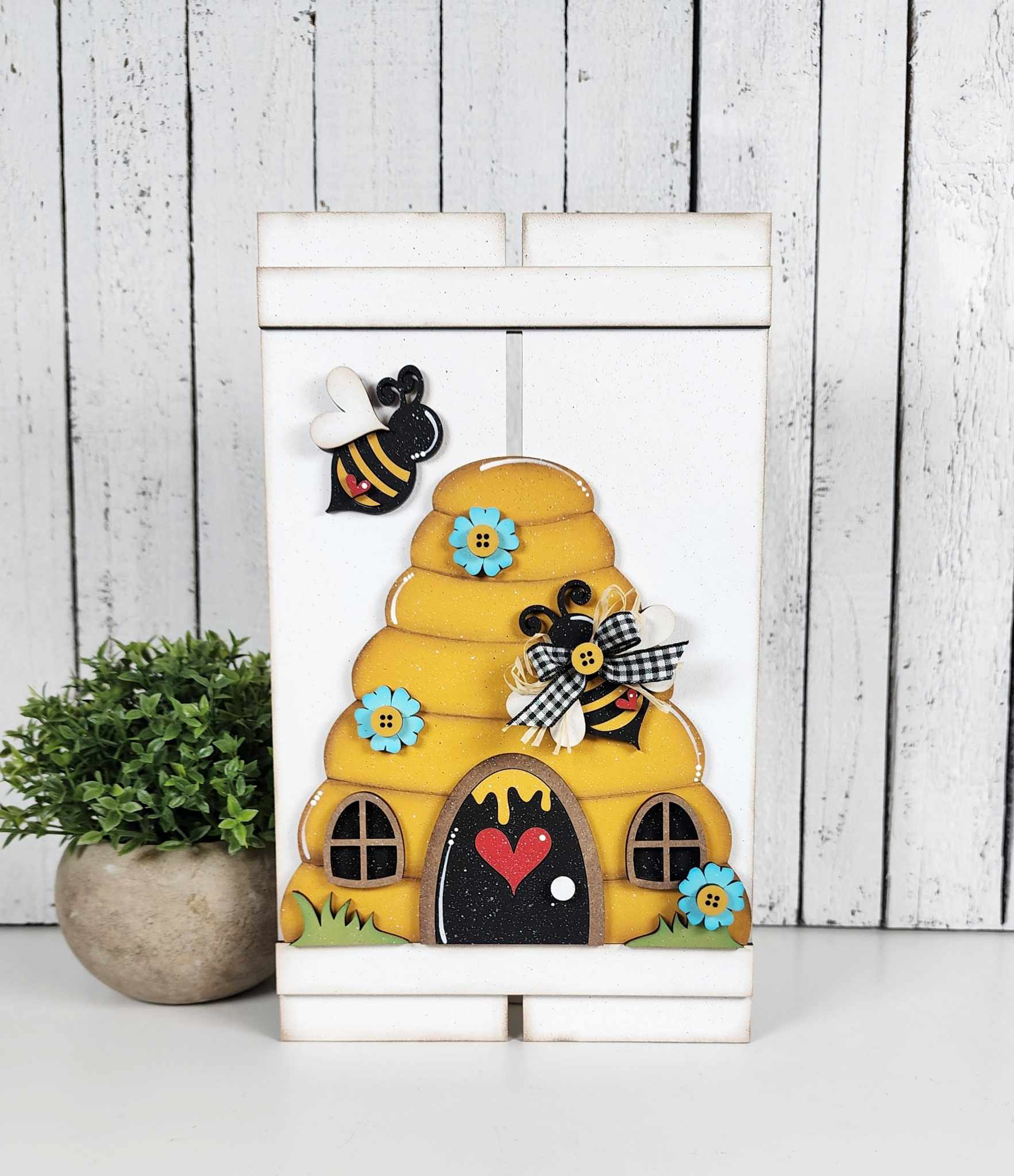 Wood Bee Hive Palette Sign Craft Kit – Clayopatra Arts