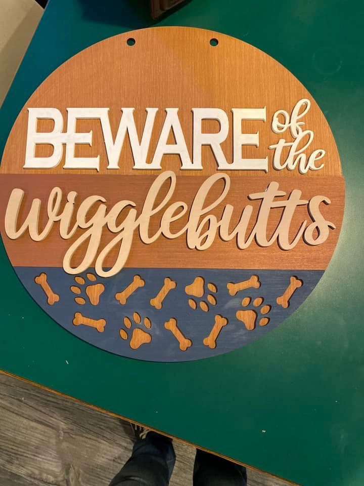Beware the Wigglebutts DIY Wood Door Hanger Blank: 12" or 18 ...