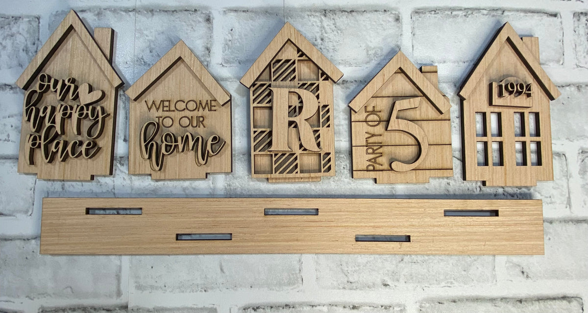 Our Home DIY Wood Shelf Sitter Sign: – Clayopatra Arts