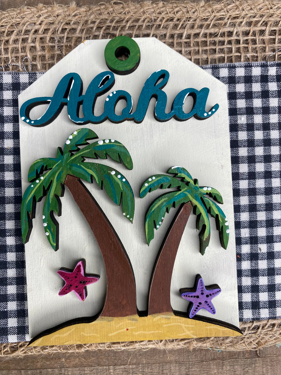 Aloha Palm Trees Summer Ornament DIY Craft – Clayopatra Arts