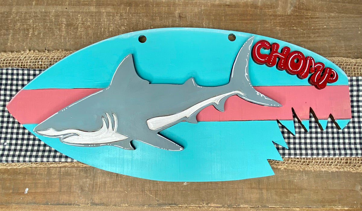 Wood Shark Surfboard Craft Project for Kids – Clayopatra Arts