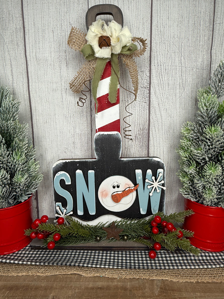 Snowman Shovel Shelf Sitter Craft Kit – Clayopatra Arts