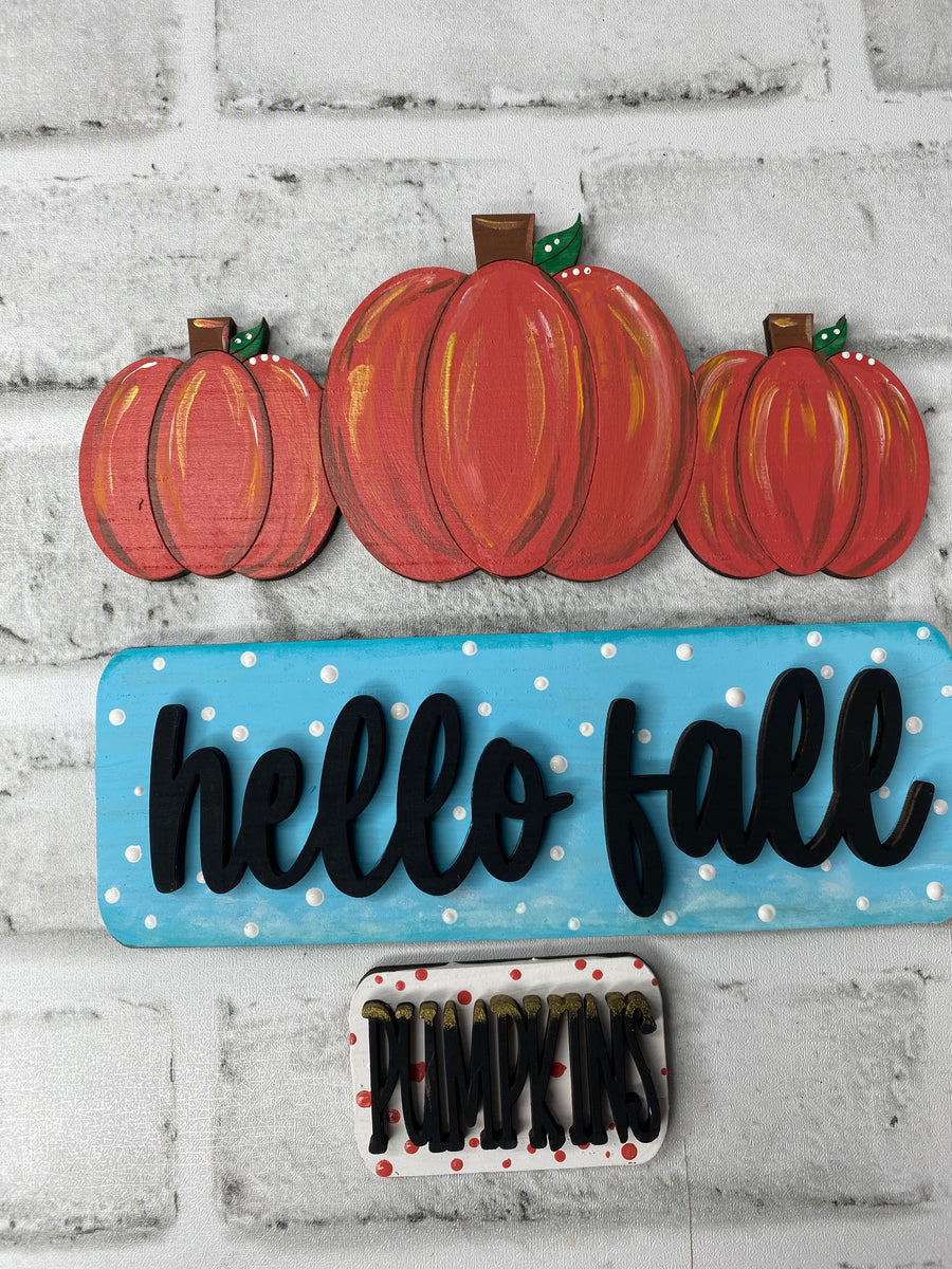 3D DIY Hello Fall Insert for Double Sided Truck or Bread Board: Insert ...