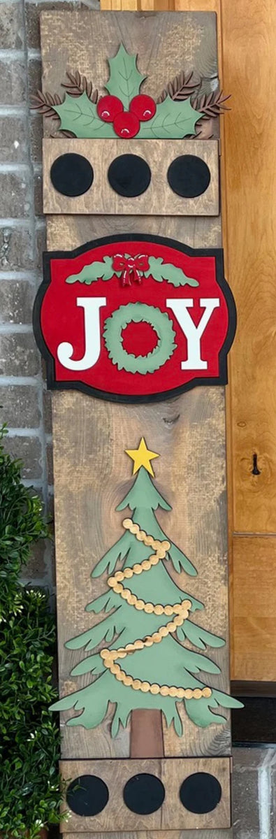 Christmas Tree Joy Interchangeable Porch Leaner Kit ***3D Kit only ...