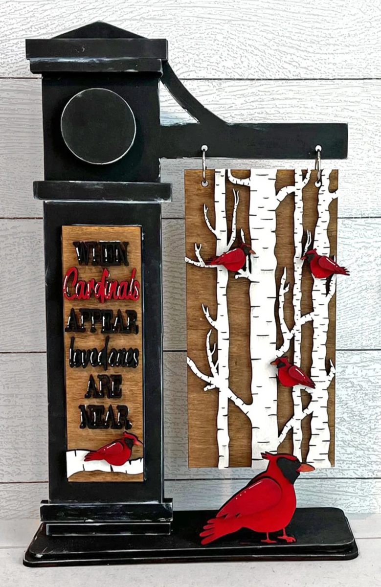 3D Cardinal Remembrance DIY Wood Insert Kit for the Arm Stand: Insert ...