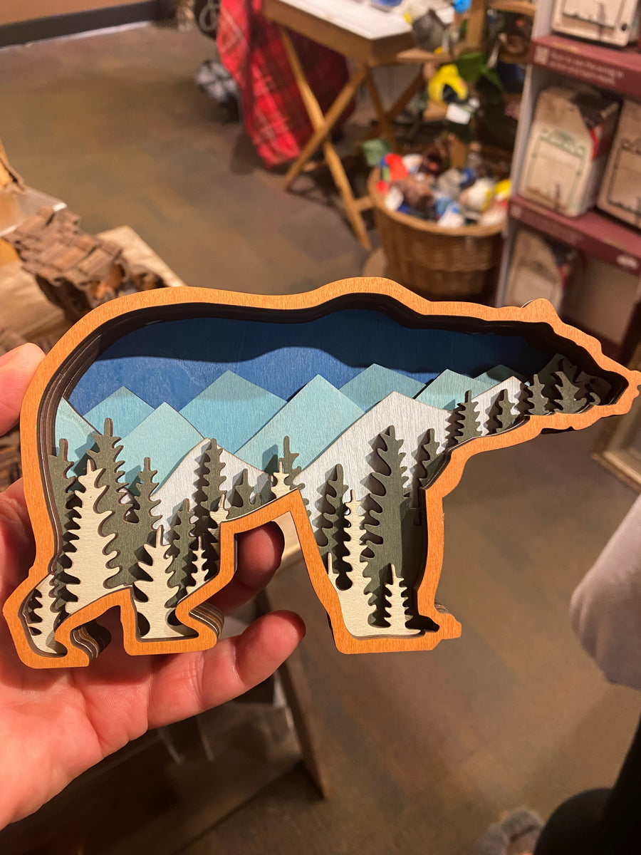 3D Wood Chunky Bear Craft Kit – Clayopatra Arts