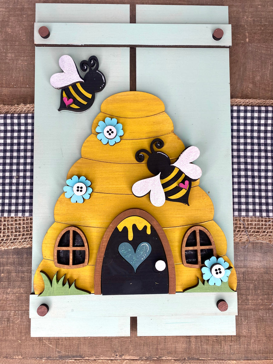 Wood Bee Hive Palette Sign Craft Kit – Clayopatra Arts
