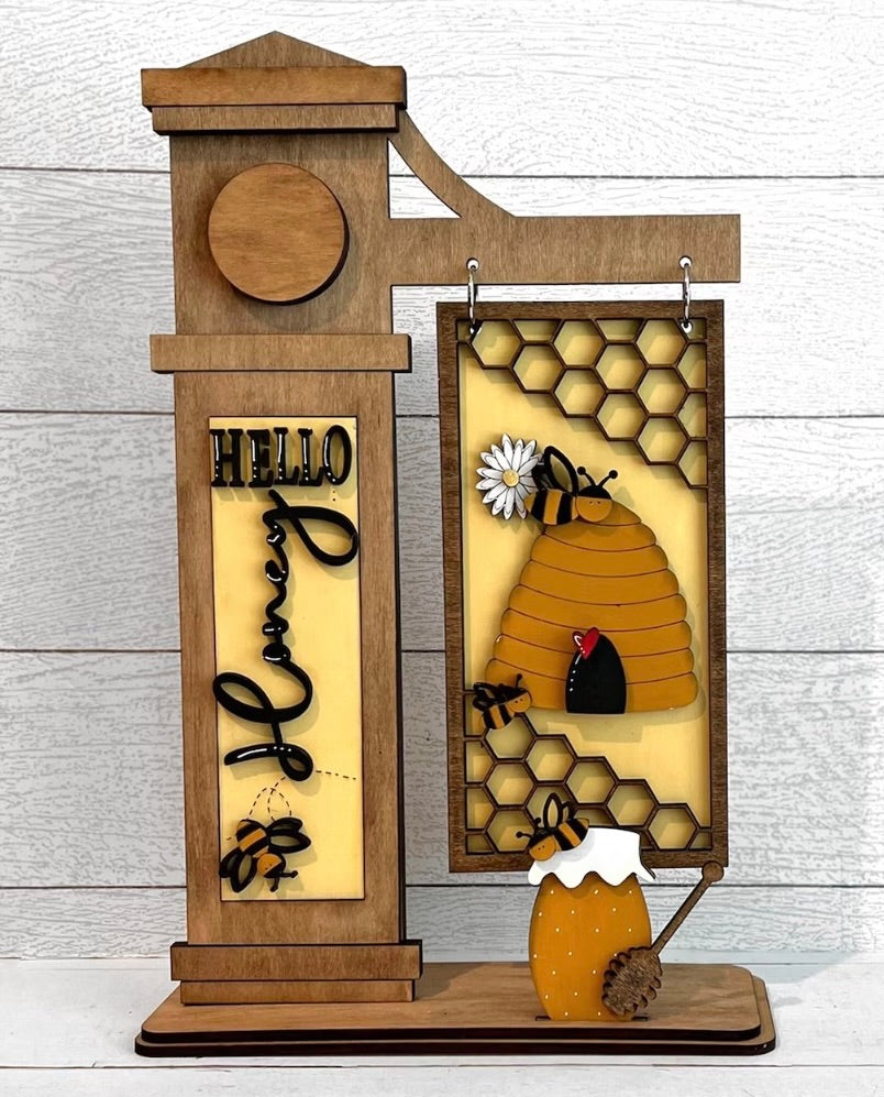 3D Honey Bee DIY Wood Insert Kit for the Arm Stand: Insert Only ...