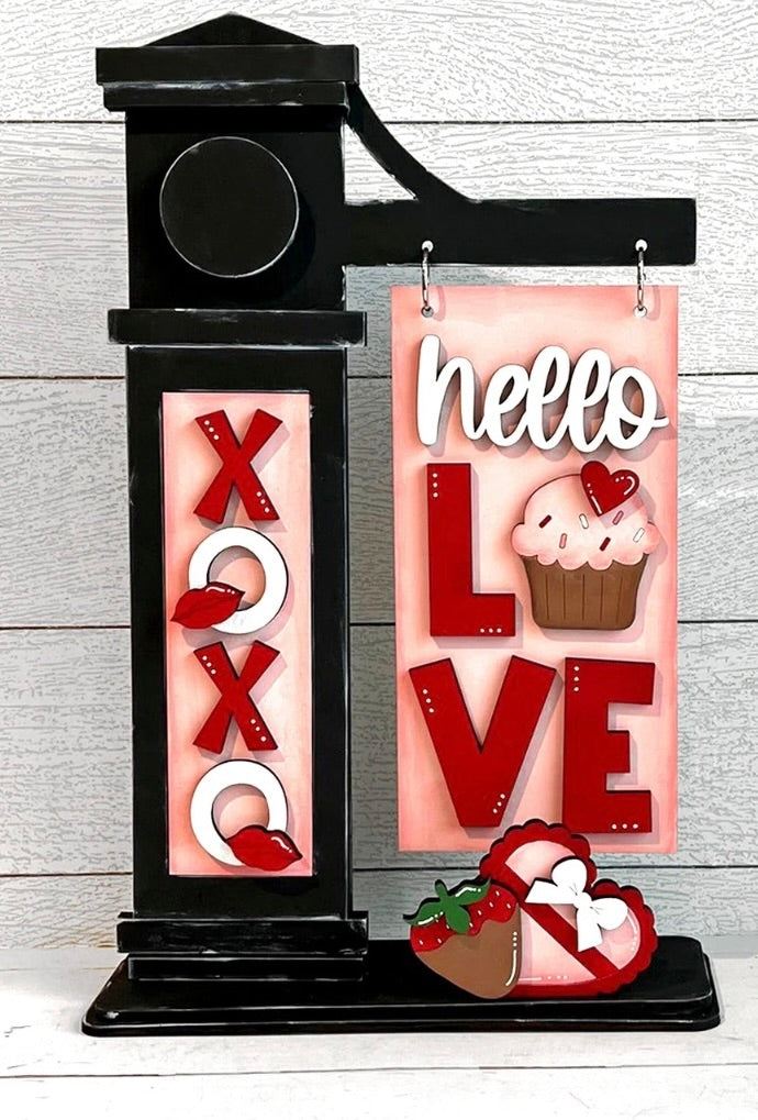 Hello Love Valentines Day DIY Wood Insert Kit for the Arm Stand: Inser ...