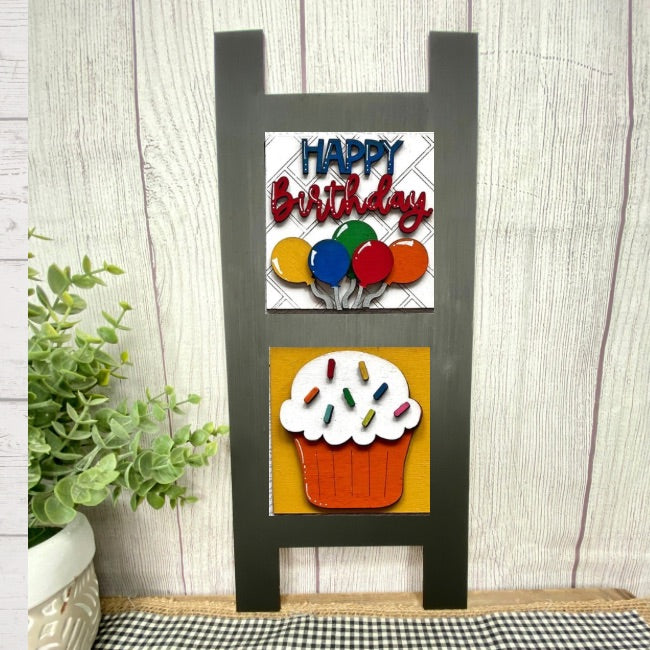 Happy Birthday Tile Kit for the Ladder: Insert Only – Clayopatra Arts