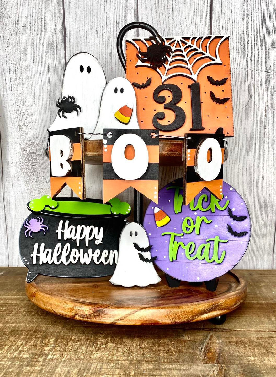 DIY Boo Wood Tiered Tray Kit Set – Clayopatra Arts