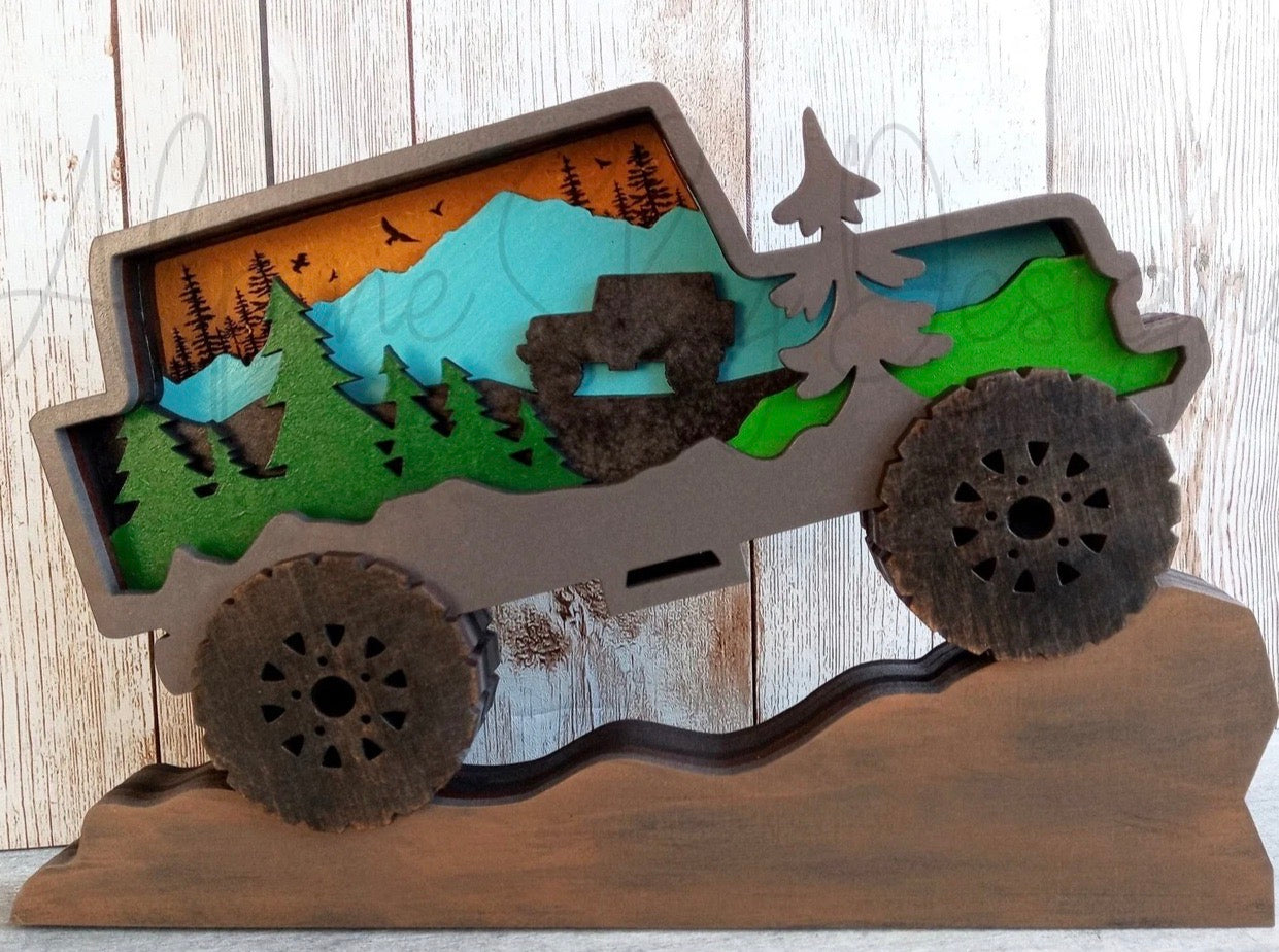 Multi Layer Jeep Diy Wood Project – Clayopatra Arts
